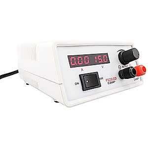 DC Power Supply 1-15V at 2A with LED Display, Compact Size, CE and RoHS Compliant by EX ELECTRONIX EXPRESS