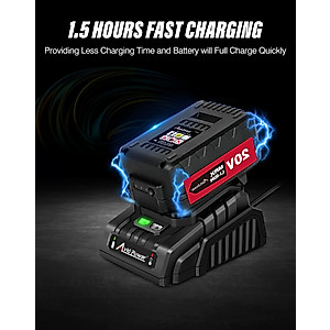 AVID POWER Fast Charger, Only Compatible with The Battery of AVID POWER 330 ft-lbs Torque Impact Wrench ACIW326/ACIW326-B with Serial Number (SN#) A2243 or After That.