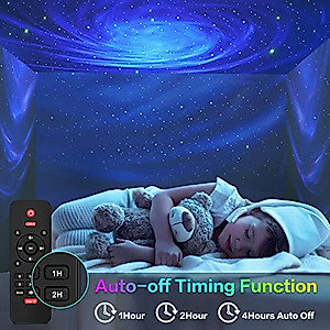 Star Projector Galaxy Light, Aurora Galaxy Star Light Projector with Remote Control, Timing Function & Bluetooth Music Speaker, Ceiling Starlight Night Light Projector for Bedroom