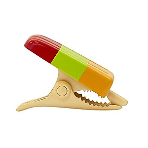 O2COOL Boca Clips, Red/Green/Orange Popsicle