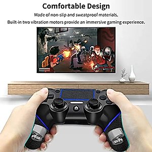 DIANVEN for PS4 Controller Wired for Playstation 4/Pro/Slim and PC Windows 10/8/7 with Double Vibration and Motion Motors for PS4 Wired Controller, Professional USB Controller for PS4 Remote