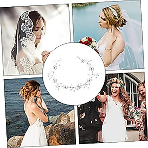 FOMIYES 1pc Headband Hair Pieces for Women Party Accessory Wedding Hairband Pearl Tiara Featival Photo Prop Women Peal Hair Accessories Headpiece for Women Pearl Crystal Headpiece White