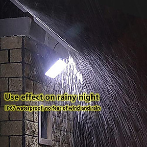 YEmirth Solar Outdoor Lights,IP65 Waterproof 100 LED Solar Flood Lights Outdoor Wall Lights 40W Dusk to Dawn Outdoor Lighting for Balcony, Patio, Garage, Porch, Garden