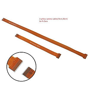 ALMOCN 7Pcs for Raspberry Pi Camera Ribbon Flex Extension Cable Set,5.9” 7.87” 11.8” 19.69” 39.37” for Raspberry Pi,6.3" 11.8" for Raspberry Pi Zero