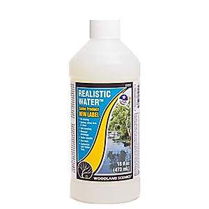 Woodland Scenics Realistic Water and Water Effects with Make Your Day Paintbrushes and Curved Tweezers