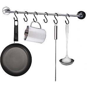 REUOMPE 12 Pack S Hooks for Hanging, 3.5 Inch Heavy Duty Metal S Hooks Non Slip Black S Hooks for Closet, Small Rubber Coated S Shape Hooks for Hanging Plants Jeans Clothes Pots Pans Cups Towels