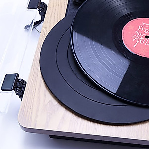 Turntable Platter Mat, 12" Silicone Rubber Slipmat Universal to All Hi-Fi Record LP Players by Gartopvoiz