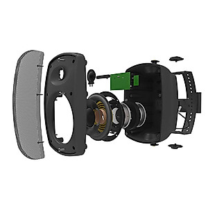 OSD Audio 6.5" Wireless Bluetooth Outdoor Patio Speaker Architectural Stereo Pair Black BTP650 Long Range