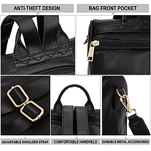 CLUCI Backpack Purse for Women Fashion Leather Ladies Travel Large Designer Convertible Shoulder Bags