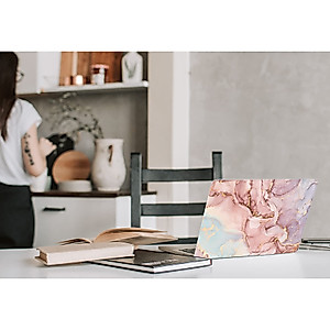 Watbro Compatible with MacBook Air 13 Inch Laptop Case 2020 2019 2018 Release A2337 M1/A2179/A1932,Colorful Marble Case with Keyboard Cover Skin for MacBook Air 2020 with Touch ID