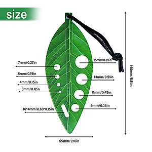 Herb Stripper 9 hole Herb Cutter Stainless Steel Kitchen Herb Leaf Stripping Tool LooseLeaf Kale Razor Metal Herb Pealer for Kale, Chard, Collard Greens, Thyme, Basil, herb stripper tool