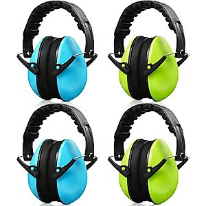 Yunsailing 4 Pack Kids Noise Reduction Headphones Ear Protection Headphones Ear Muffs for Noise Reduction 26 dB Adjustable (Blue,Green)