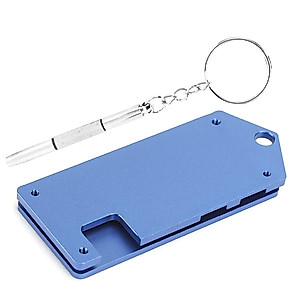 Zero/W Protective Case Ultra-Thin Dust-Proof Aluminum Alloy Box with Non-Slip Function(Blue)