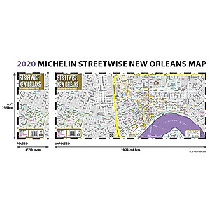 Streetwise New Orleans Map - Laminated City Center Street Map of New Orleans, Louisiana (Michelin Streetwise Maps)