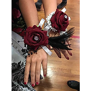 Floral Supply Online - Slaplet Sparkle Wristlet. Corsage Snap/Shimmer Wrap Floral Bracelets for Wedding, Prom, Dance or Events. (Pack of 3 Silver)