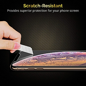 UNBREAKcable 3-Pack Screen Protector for iPhone X/iPhone XS/iPhone 11 Pro 5.8", 9H Premium Tempered Glass Screen Protector for iPhone X/iPhone XS/iPhone 11 Pro [Easy Install, No Bubble, Anti-Scratch]