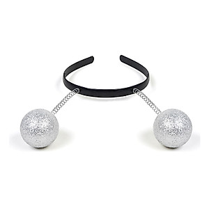 Alien Headband Halloween Alien Costume Accessories Alien Antenna Headband Adult with Face & Body Chunky Glitter Space Theme Party Favors for Women