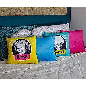 The Golden Girls 14-Inch Character Throw Pillows | Set of 4 | Decorative Square Accent Pillows for Living Room Set, Cushion, Couches And Sofas, Bedroom