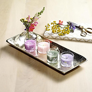 Yankee Candle Signature Votive Mini Candle Jar, Sage & Citrus Scent, Natural Soy Wax Blend Candle with Natural Fiber Wick, 1.3 OZ Glass Jar (Pack of 4)