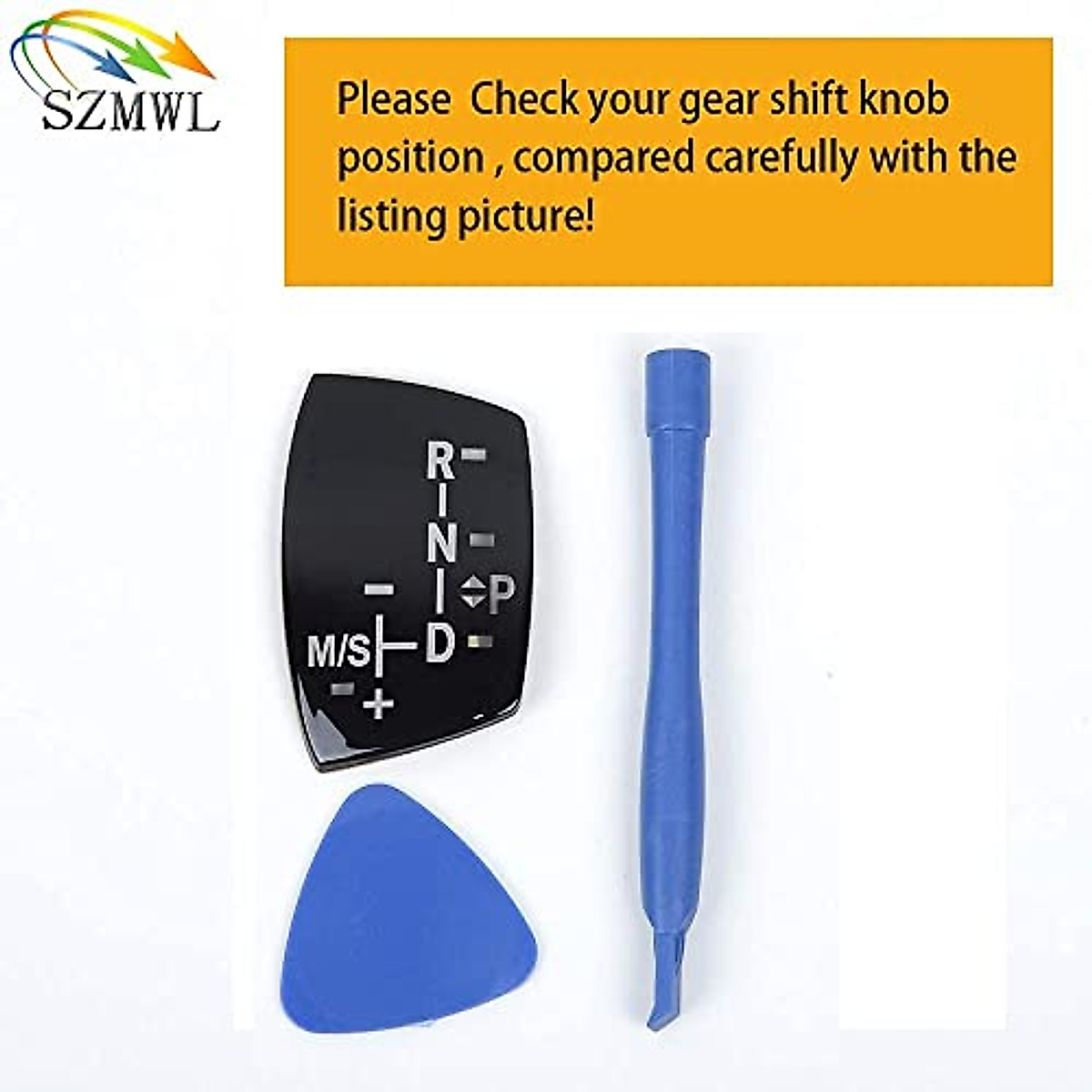 Gear Shift Knob Panel Sticker LHD Models at for BMW X1 X3 X5 X6 F01 F10 F30 F35 F18 GT 1 3 5 6 7(Long Type) (Long)