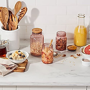 Ball Jar Rose Vintage Regular Mouth Pint Canning Jars, 4 Pack