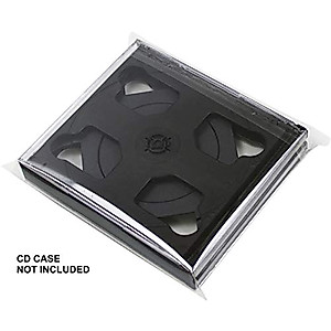 (100) CD Resealable Outer Sleeves - Oversize - Fits Chubby 24mm CD Jewel Boxes - Super Clear, Archival Quality, Premium 2 mil Thick #CDSB02RS24