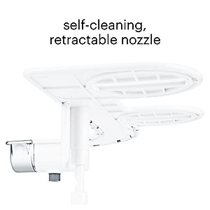 Brondell Bidet - Thinline SimpleSpa SS-150 Fresh Water Spray Non-Electric Bidet Toilet Attachment in White with Self Cleaning Nozzle