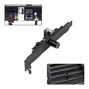 Fan Hub CPU Cooling YACSEJAO 12V 3/4pin PC 3 Channels Fan Hub 1Knob Cooling Fan Speed Controller（1Knob IDE）