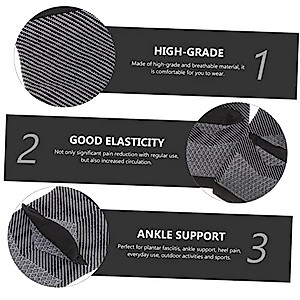 Kisangel 1 Pair Fasciitis Sole Socks Pro Compression Socks Compresion Socks Plantar Fasciitis Compression Socks Ankle Support for Women Night Splint for Plantar Fasciitis Women Ankle Sock