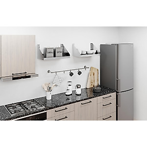 AmGood Stainless Steel Wall Shelf with Side Guards (24" Long x 12" Deep)