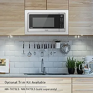 Panasonic NN-SN76LS 1.6 cu.ft Cyclonic Inverter Countertop Microwave Oven 1250Watt Power with Genius Sensor Cooking, Stainless Steel