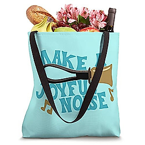 For Handbell Choir Ringers Make A Joyful Noise Graphic Tote Bag