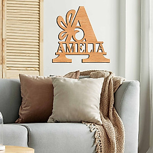 Custom Name Nursery Wooden Sign 6-50 inch, Split Letter Baby Shower, Baby Name Sign for Boy or Girl, Wedding Sign, Personalized Children's Room Sign Décor (Sign-3)