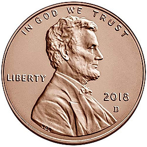 2018 P & D BU Lincoln Shield Cent Choice Uncirculated US Mint 2 Coin Set