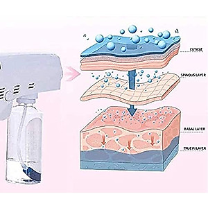 EMENG Disinfecting Spray Gun Sanitizer Atomizer Portable, Nano Blue Light Steam Sterilizing Spray Gun for Lawn and Beach Herbicides in Garden and Hair Care