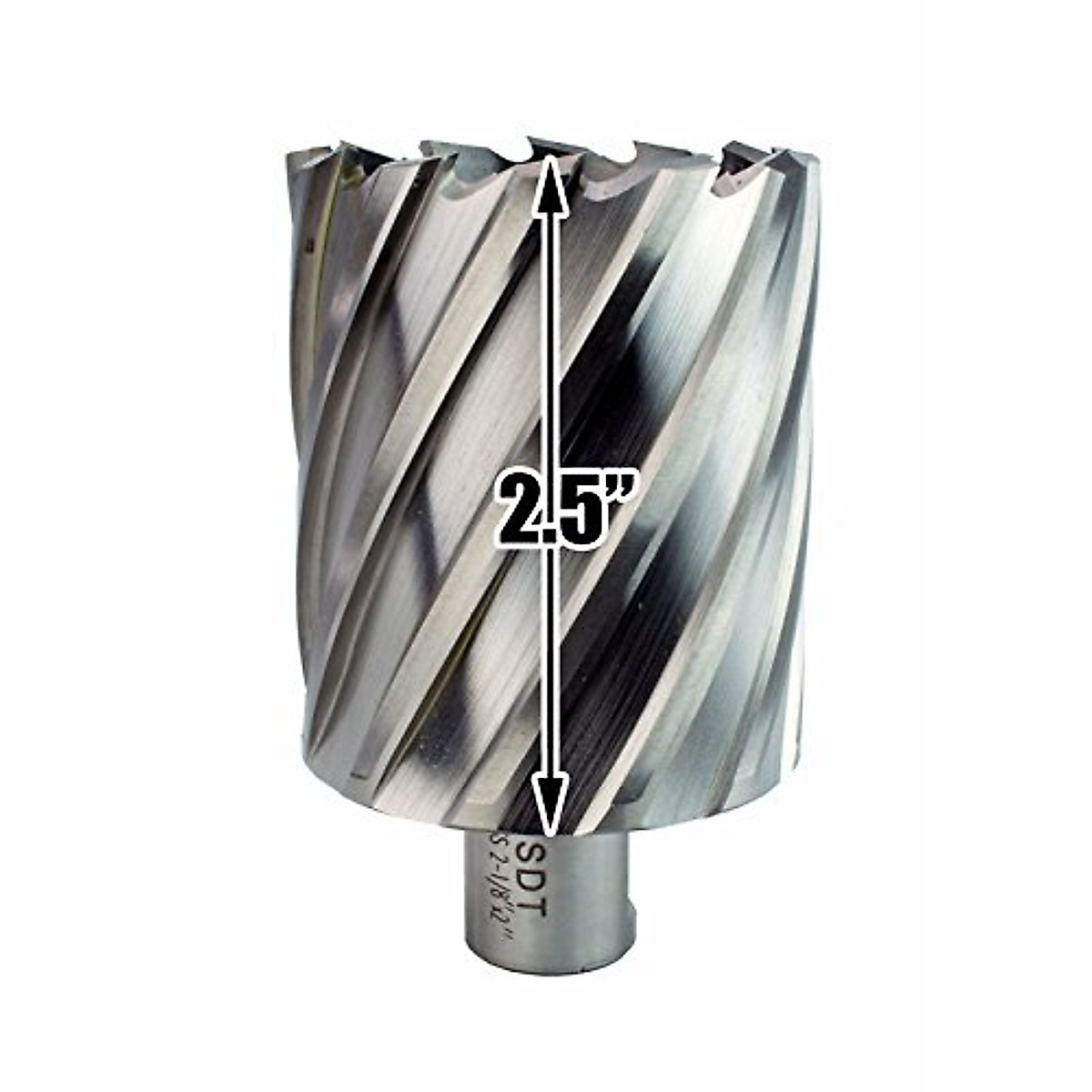 Steel Dragon Tools 2-1/8" x 2" High Speed Steel Annular Cutter with 3/4" Weldon Shank