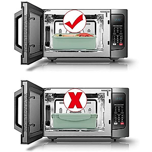 Bento Box, Lunch Box for Kids Adults, 3 Compartment Bento Lunch container, Food Storage Container Boxes, BPA Free On-the-Go Meal Prep Containers, Microwave/Dishwasher/Freezer Safe (Green)