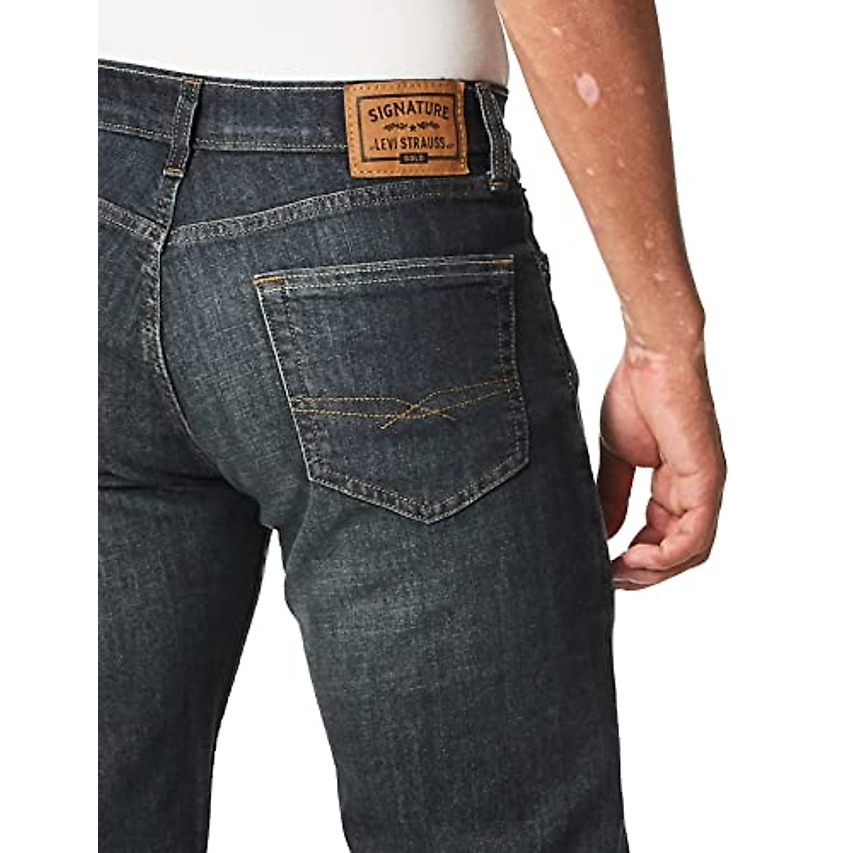 Signature by Levi Strauss & Co. Gold Label Men's Regular Fit Flex Jeans, Westwood #1, 36W x 34L