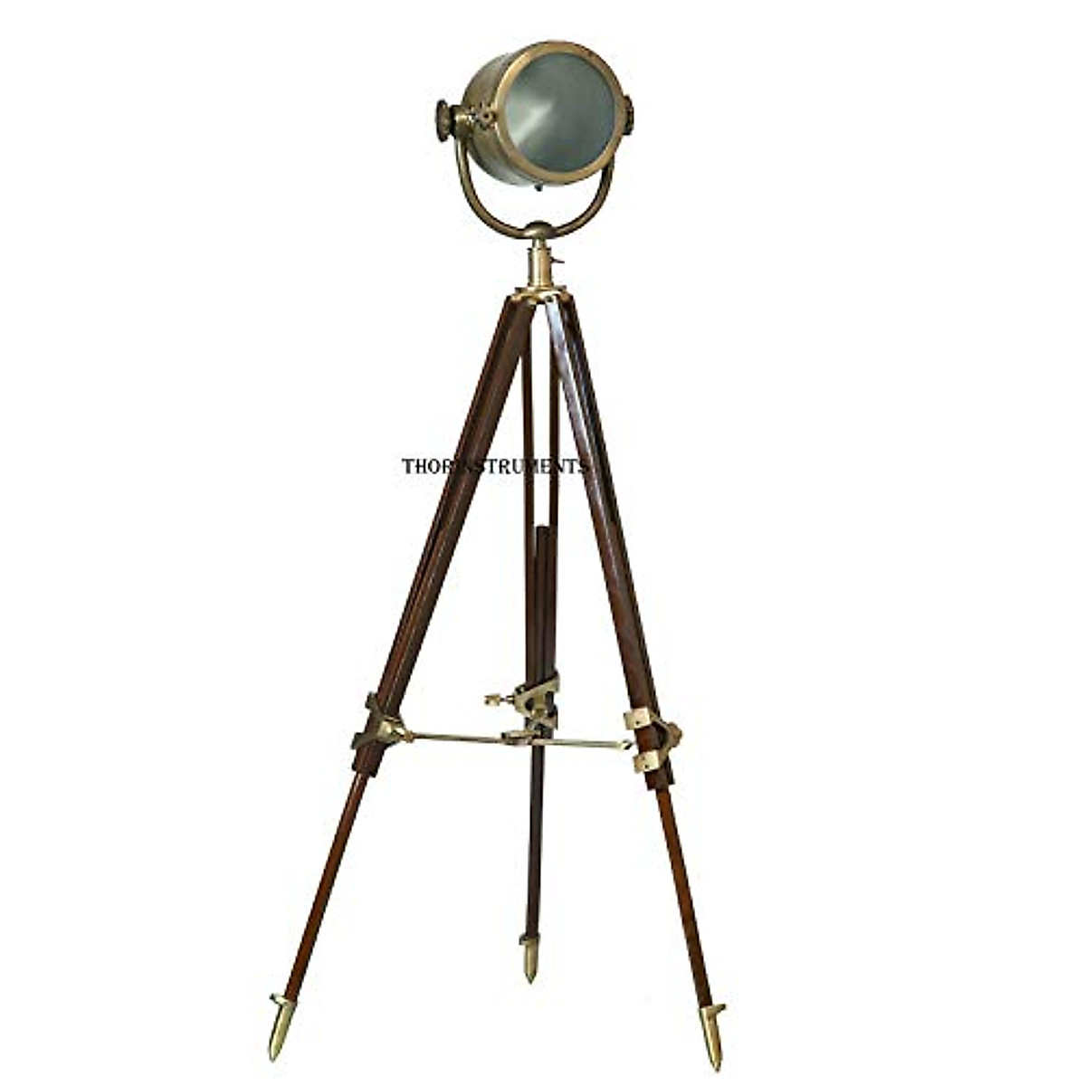 Marine Designer Studio Floor Lamp Spot Searchlight with Tripod Stand Nautical