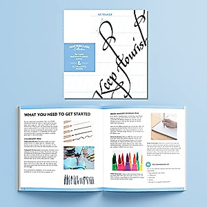 Hinkler Art Maker Masterclass Collection: Calligraphy Art Kit - Beginner to Advanced Calligraphy - Calligraphy Guide - Calligraphy Equipment - Craft Kits - Arts and Craft for Adults