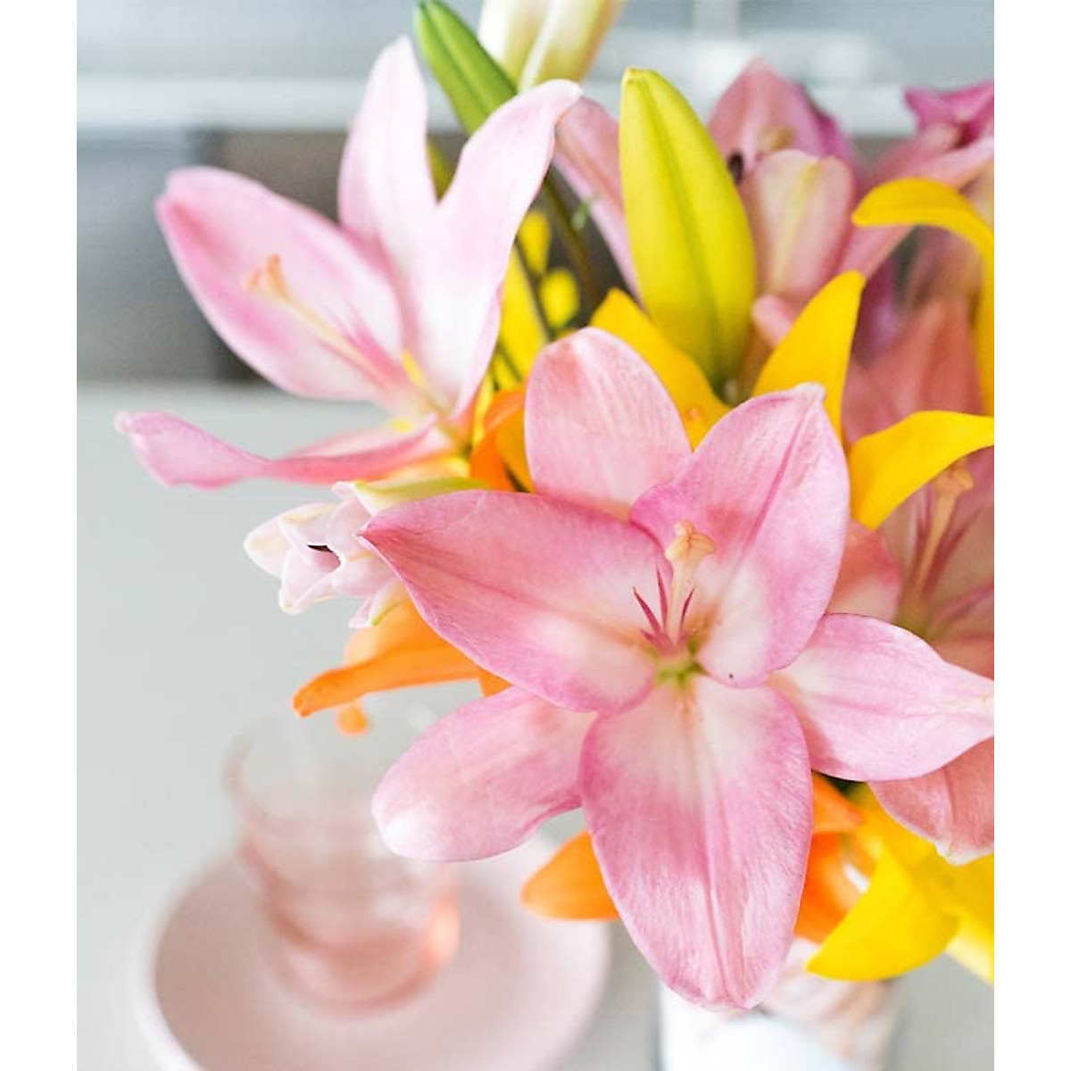 From You Flowers - Stunning Lily Bouquet with Glass Vase (Fresh Flowers) Birthday, Anniversary, Get Well, Sympathy, Congratulations, Thank You