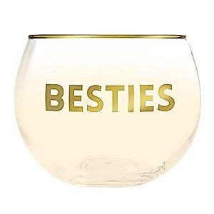 Santa Barbara Design Studio Sippin' Pretty Roly Poly Cocktail Glass, 13-Ounce, Besties