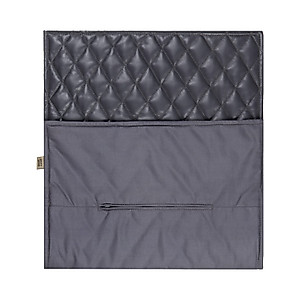 LL LEATHER LOVERS Leather Recliner Chair Headrest Cover - Sofa, Love Seat, Furniture Protector, Slipcover Theater Seat Cover/SlipCover for Home & Office, 14x26 Inches - Grey (05) Pack of 1