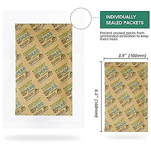 Wisesorb 62% Two-Way Humidity Control Packs, 67 Gram 5 Pack for Storing 1 lb, Size 67 Moisture Control Packets Individually Wrapped, Humidifier Packs for Storage Containers