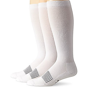 Wrangler Men's Western Boot Socks (Pack of 3),White,Sock Size:X-Large(12-15)/Shoe Size: 12-16