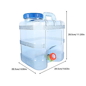 Veemoon Water Jug 10L Camping Water Container -10L Portable Water Storage Camp Water Jug with Spigot, for Outdoor Camping Picnic Emergency Water Storage Water Containers