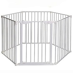Dreambaby Mayfair Converta 3 in 1 Play-Pen 6 Panel Gate - Versatile Baby Playpen and Toddler Play Yard, Foldable Design, Secure Baby Fence Play Area, Ideal Playpen for Babies and Toddlers - White