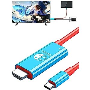 Dnkeaur Switch Dock for Nintendo Switch & OLED,USB C to HDMI Adapter Cable for Nintendo Switch Dock, Type-C to HDMI Conversion Cable Replaces The Original Switch Dock Station for TV Projection Screen