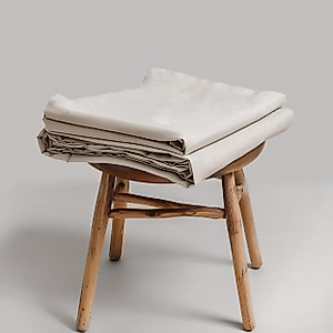 Bedsure Cotton Percale Twin Sheets Set - 100% Cotton Bed Set for Twin Size Bed, Breathable & Crirsp Soft Sheets, Deep Pocket Up to 16 Inches, Bedding Bedsheets & Pillowcases, Linen