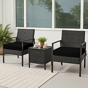 idee-home Outdoor Cushions for Patio Furniture, Outdoor Seat Cushions 22x22 Waterproof & Fade Resistant Couch Sofa Replacement Deep Couch Chair Cushion for Yard Garden Deck